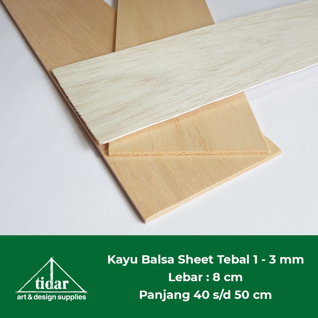 Lámina De Balsa De Madera De 1 , 2 Y 3 mm De Grosor Y 8 cm De Ancho ...