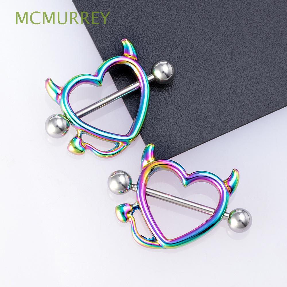 mcmurrey piercing de pezón de moda punk de acero inoxidable anillos de ...