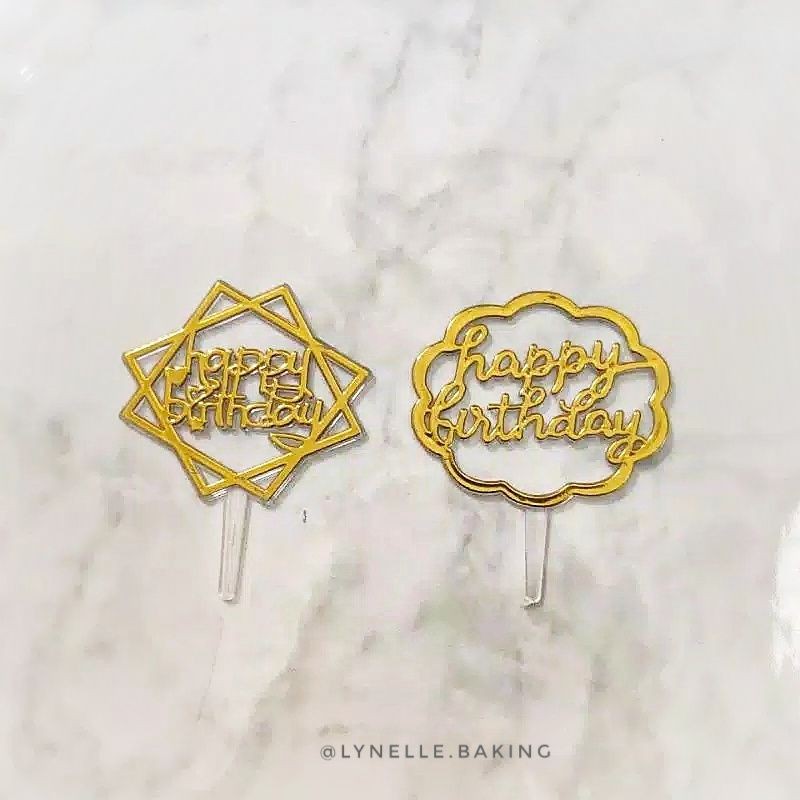 Hbd MINI TOPPER HBD nube polígono pequeño oro colorido | Shopee Colombia