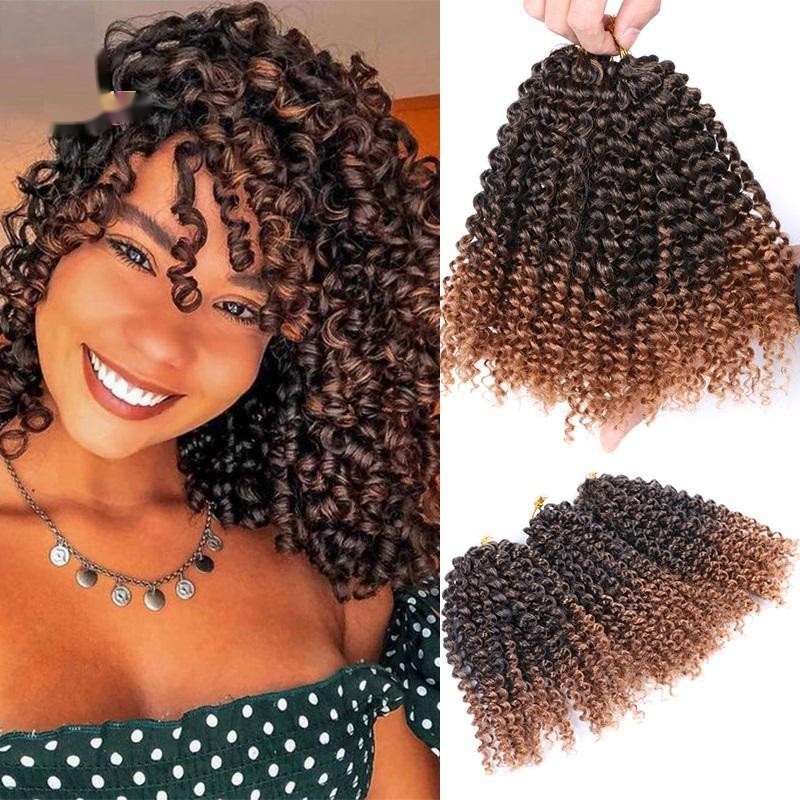 (3pcs) Marlybob Crochet Trenza Pelo 8 Pulgadas Corto Pasión Twist ...