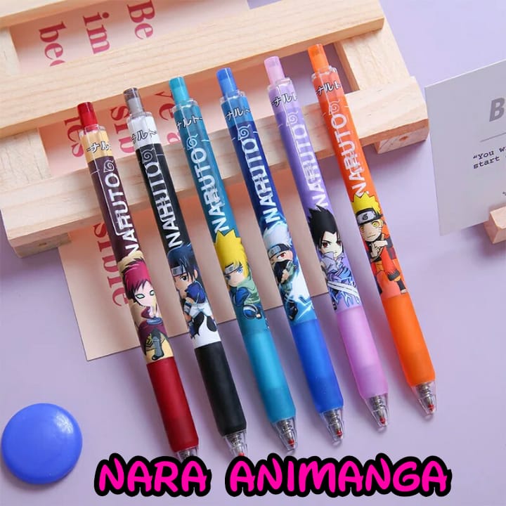 Nara Animanga Gel Pen Anime personaje Naruto Sasuke Kakashi Minato ...