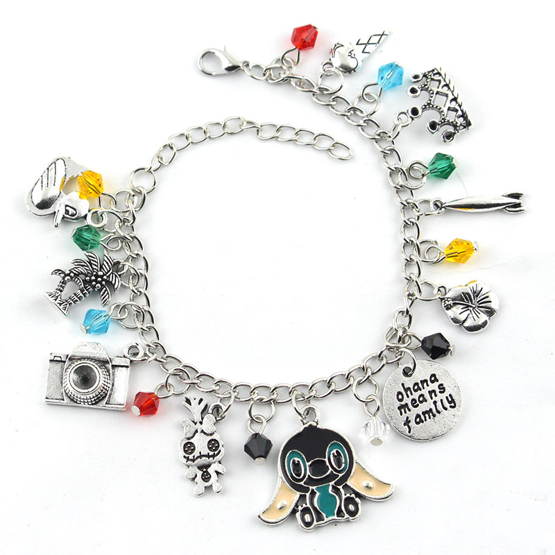 Pulsera De Encanto De Dibujos Animados Lindo Ohana Amistad Lilo Stitch ...