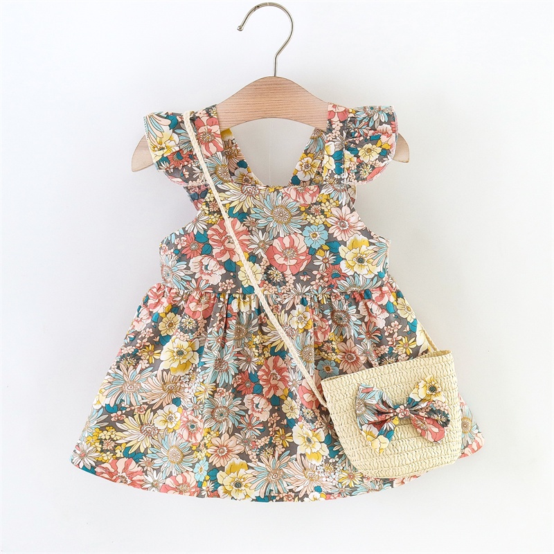 Vestido De Niñas De Verano Ropa De Los Niños Nueva Moda Rota Flor ...