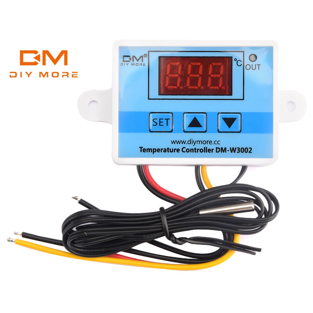 DIYMORE XH-W3002 DC 12V 24V AC 110-220V Digital LED Controlador De Temperatura Medidor ...