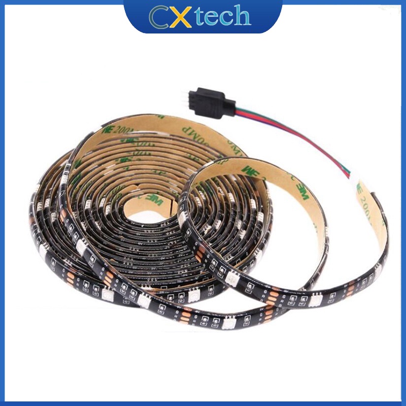 Tira De Luz Led De 5V SMD RGB 5050 Placa PCB Negra Para Ambilight TV PC ...
