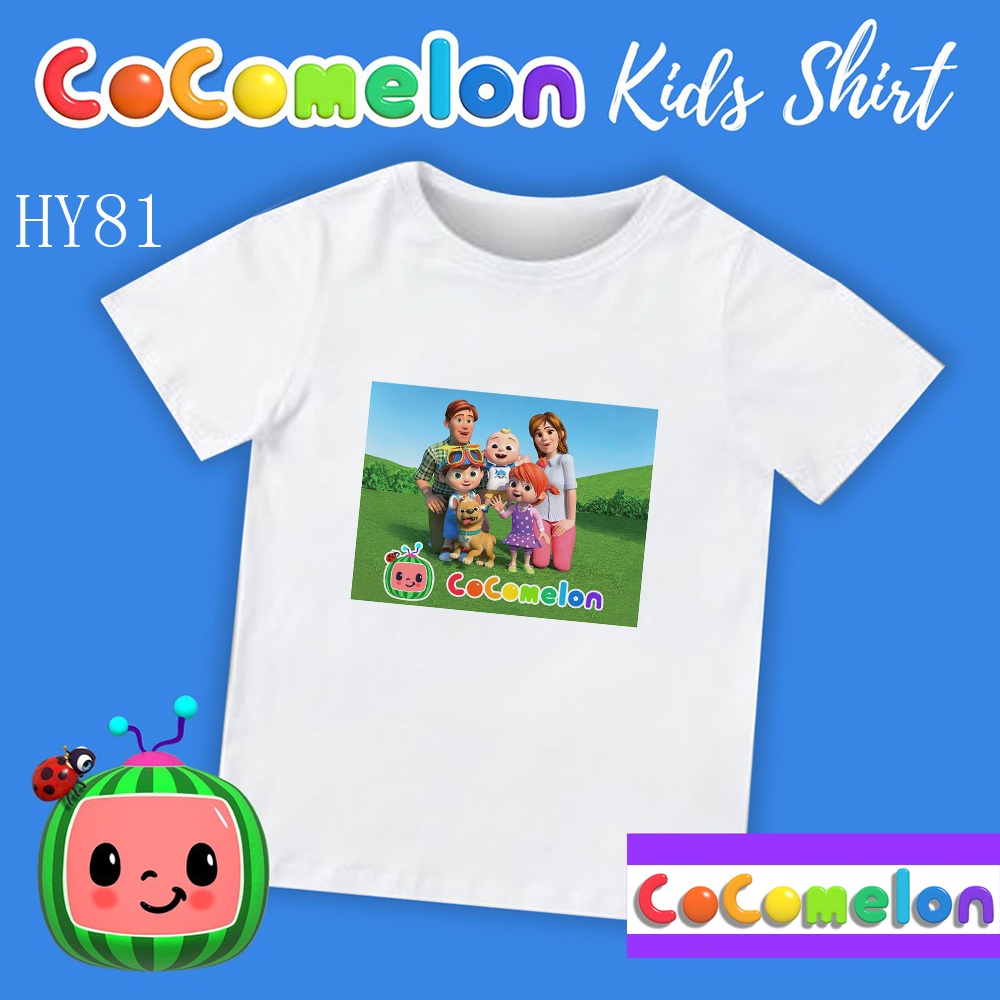 Cocomelon T Shirt Moda Dibujos Animados Impreso Niños Niñas Verano Tops ...