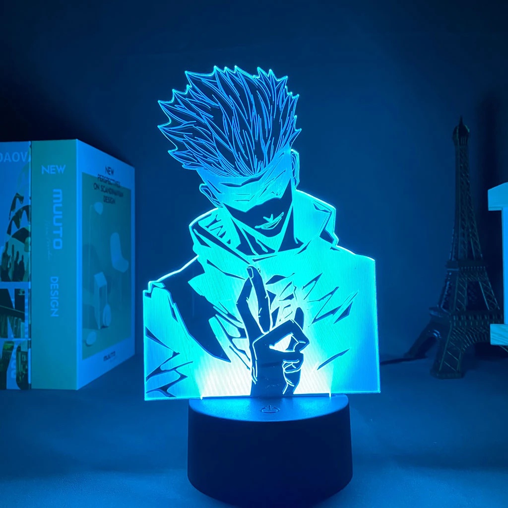 Anime Luces led Jujutsu Kaisen anime Gojo Satoru lámpara de mesa con ...