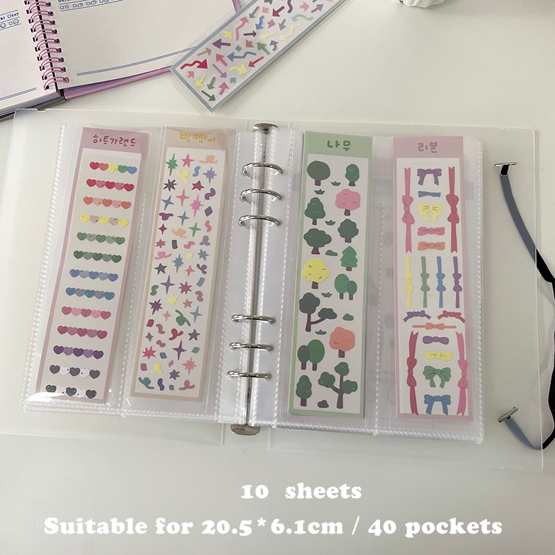 Ohaya A5 blinder card Collection book Polaroid photo Album idol/Tarjeta De Visita/Foto Pegatina ...