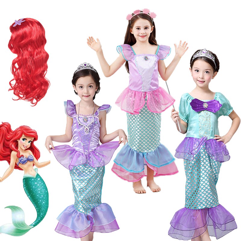 Lentejuelas Sirena Princesa Vestido De Halloween Cosplay Navidad De Los ...
