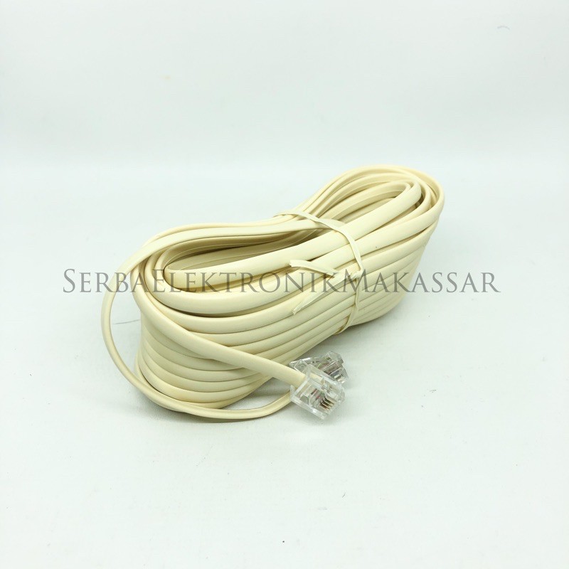 Fax RJ11 Cable De Línea Telefónica De 4 Pines Y 10 Metros | Shopee Colombia