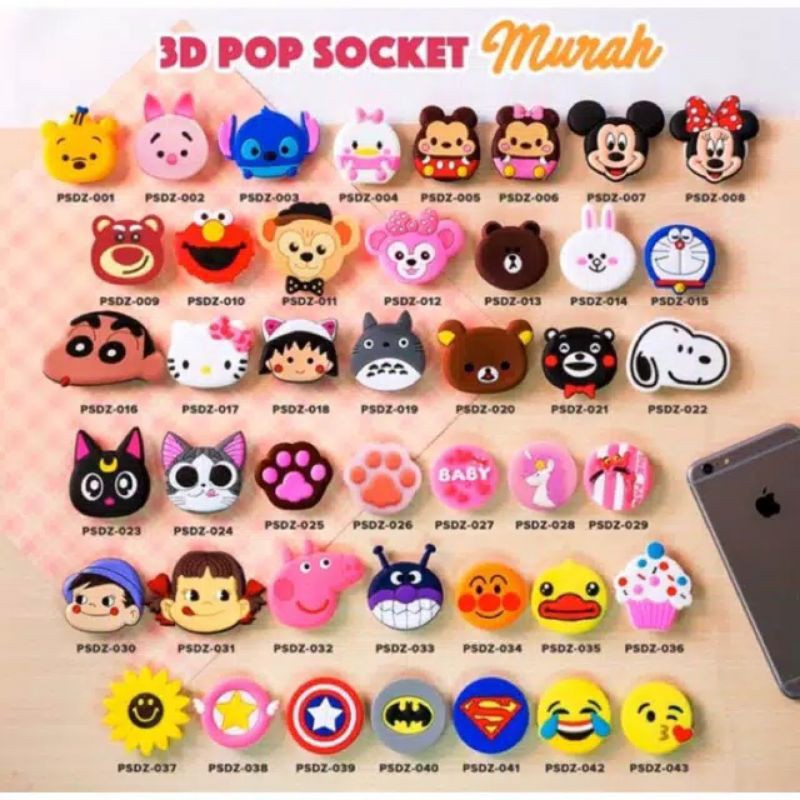 Pop Socket Emoji personaje lindo dibujos animados | Shopee Colombia