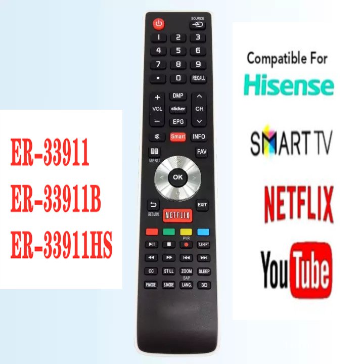 Nuevo Original Para Hisense SMART TV Mando A Distancia RM-L1365 ER ...