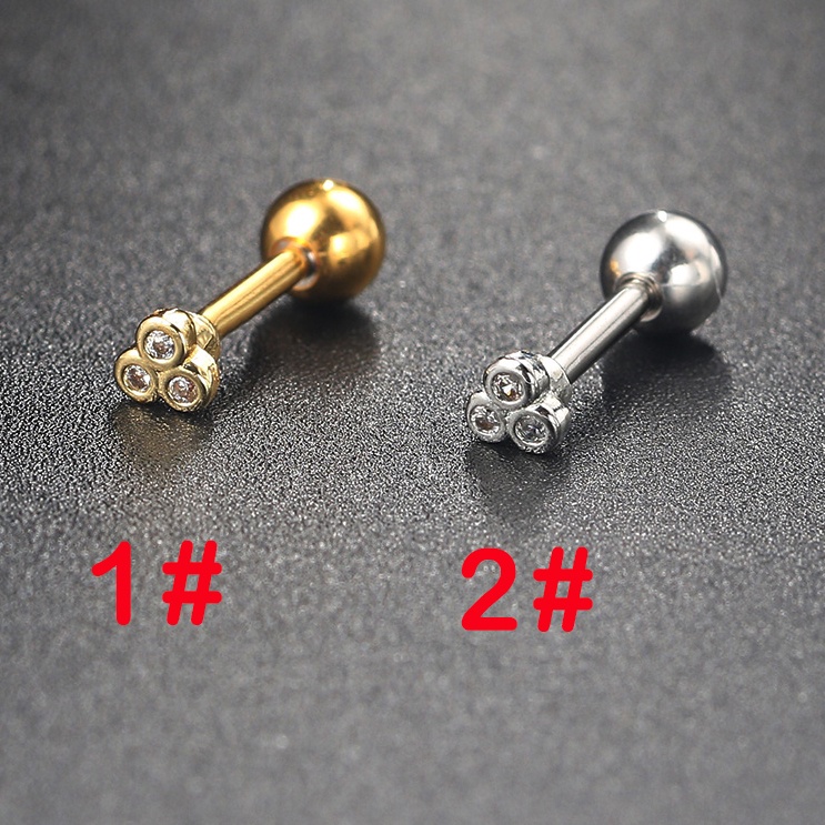 1PC Hélice Piercing Cartílago Pendientes De Las Mujeres Tendencia Plata ...