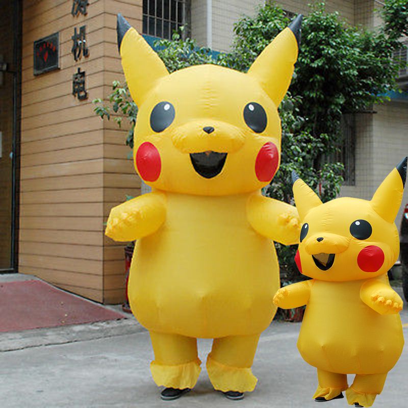 Pikachu Inflable Pokemon Traje De Los Niños Fiesta Cosplay Divertido ...