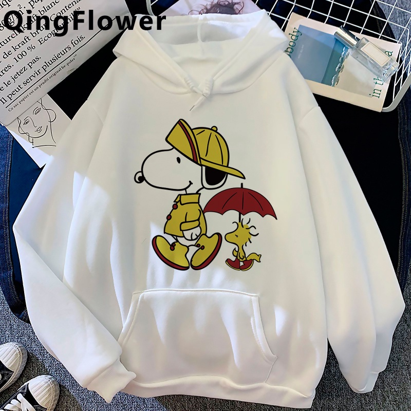 Snoopy Sudaderas Con Capucha Mujeres Hip Hop Harajuku Corea Impreso ...