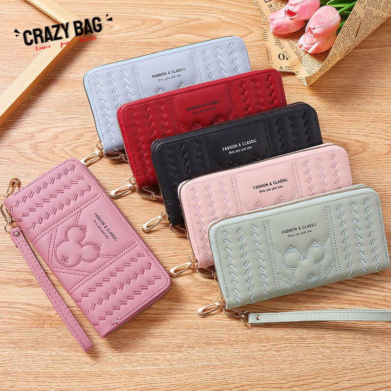 7.48x3.74 Inch Leather Wallet Women's Long Wallet With Hollow Leaf ...