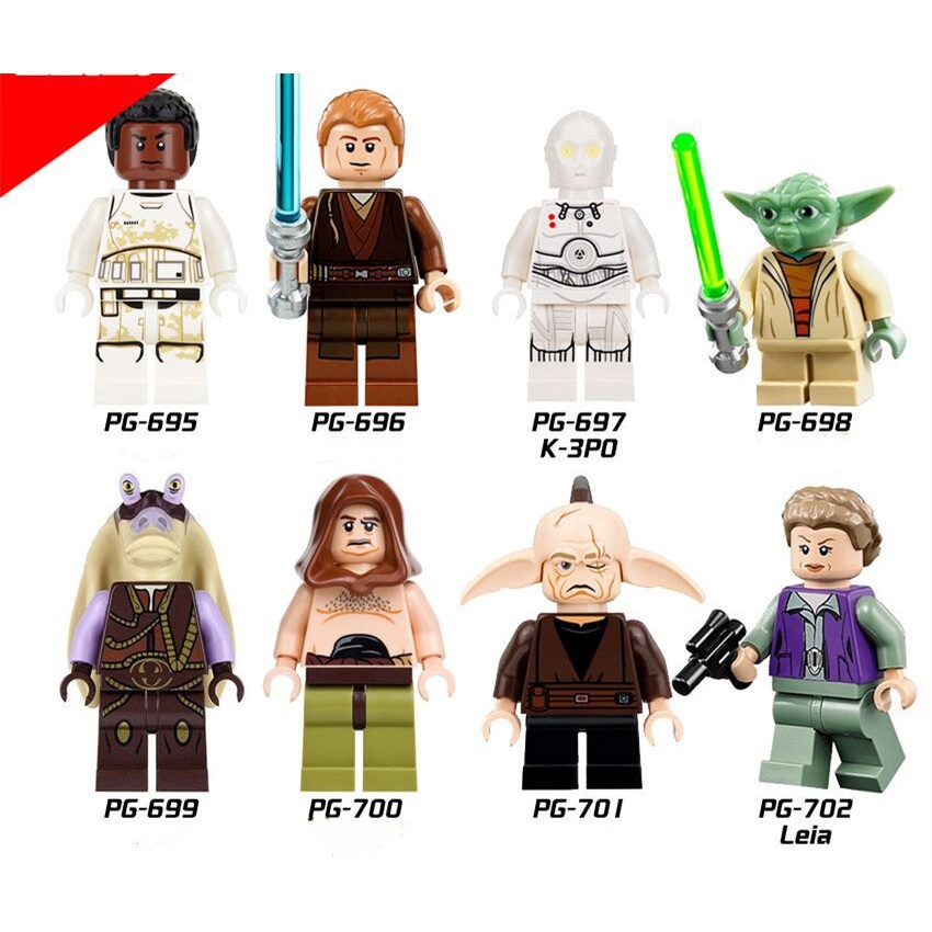 Lego Bloques De Construcción Minifiguras Star Wars Serie Maestro Yoda ...