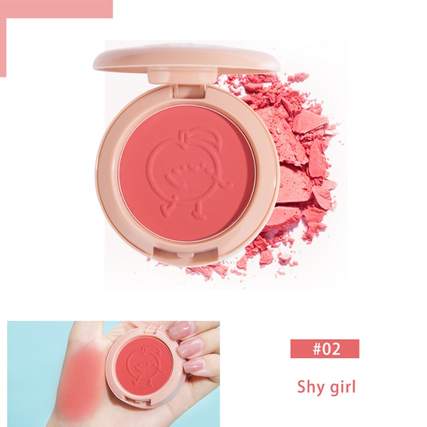 Paleta De Maquillaje De 6 Colores Colorete En Polvo Rojo Rouge Tinte ...