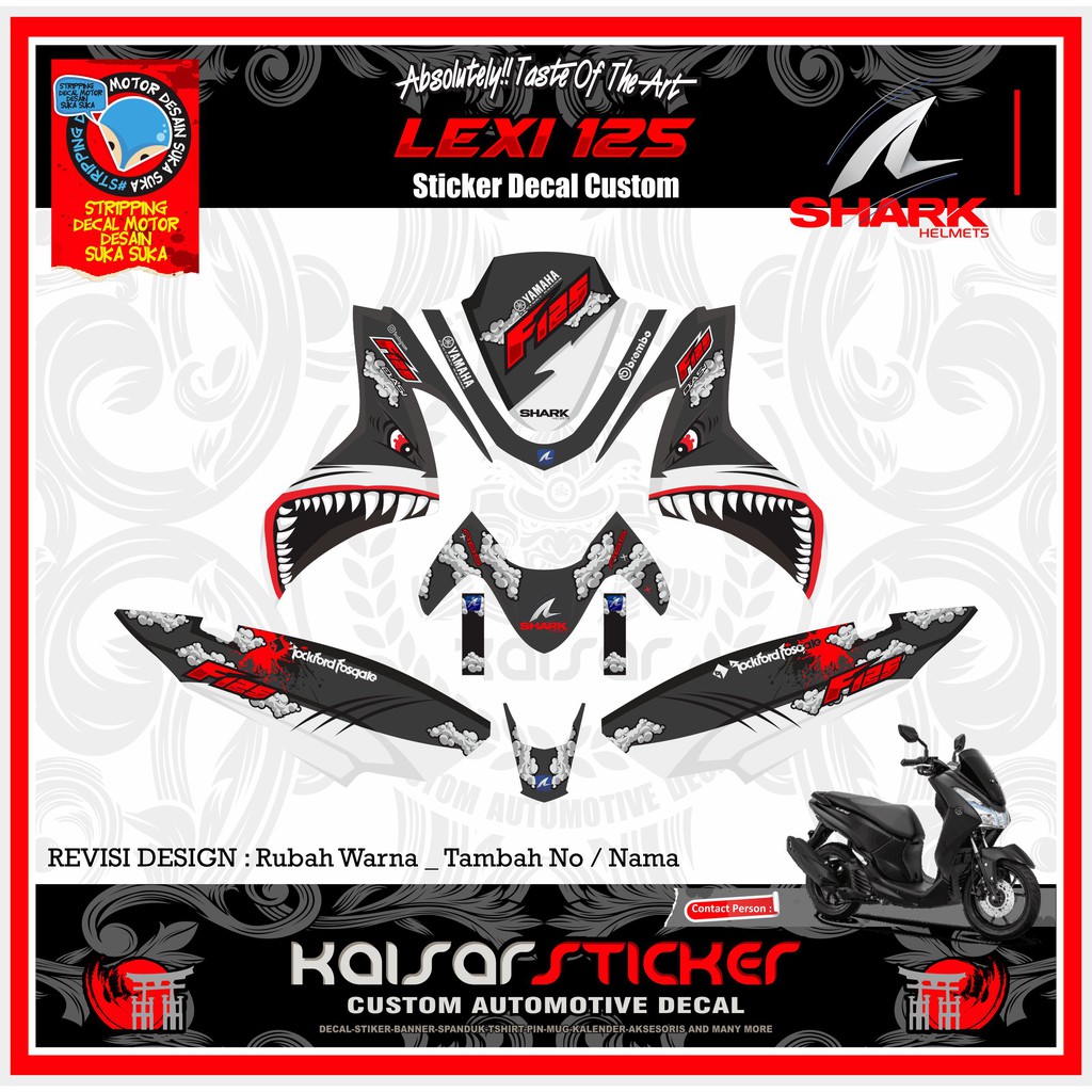 Lexi 125 - adhesivo de cuerpo completo, color gris | Shopee Colombia