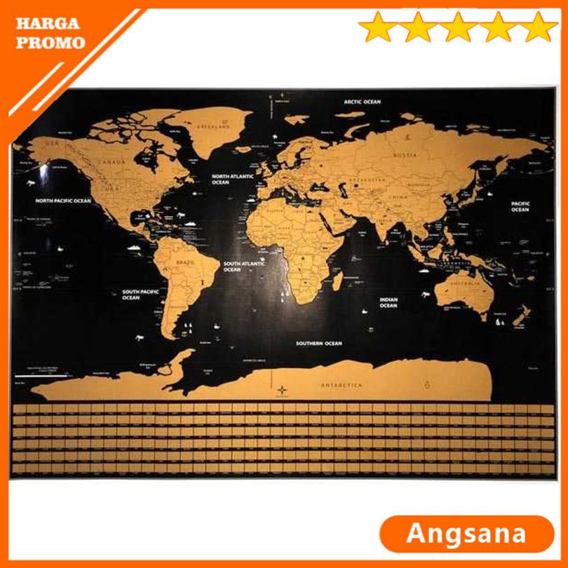 Venta póster mapa del mundo mapa nacional bandera Angsana versión ...