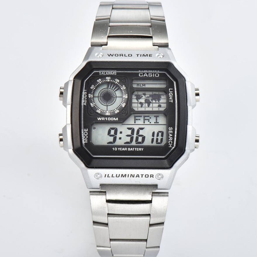 Casio World Time Watch Men Soprt Digital Watches | Shopee Colombia