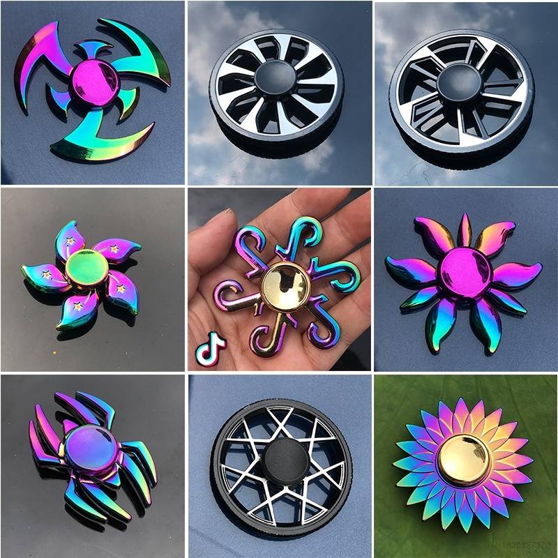 Hot Various Fidget Spinner Fidget Finger Spinning Popit Stress Relief Toy Random style Kids ...