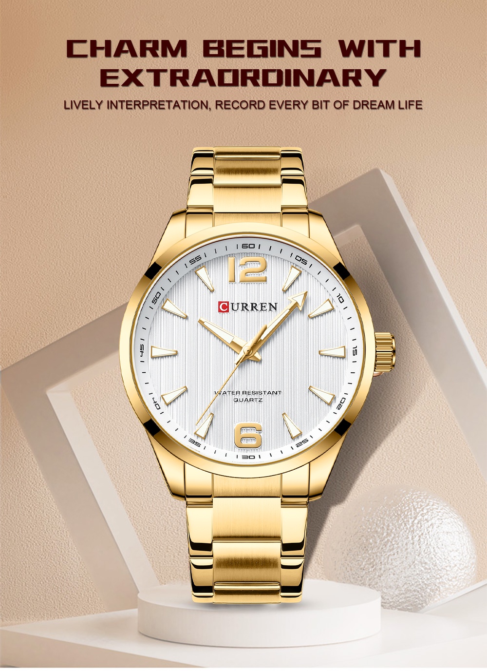 CURREN Relojes Para Hombre Marca Original Puntero Luminoso Nueva Moda ...