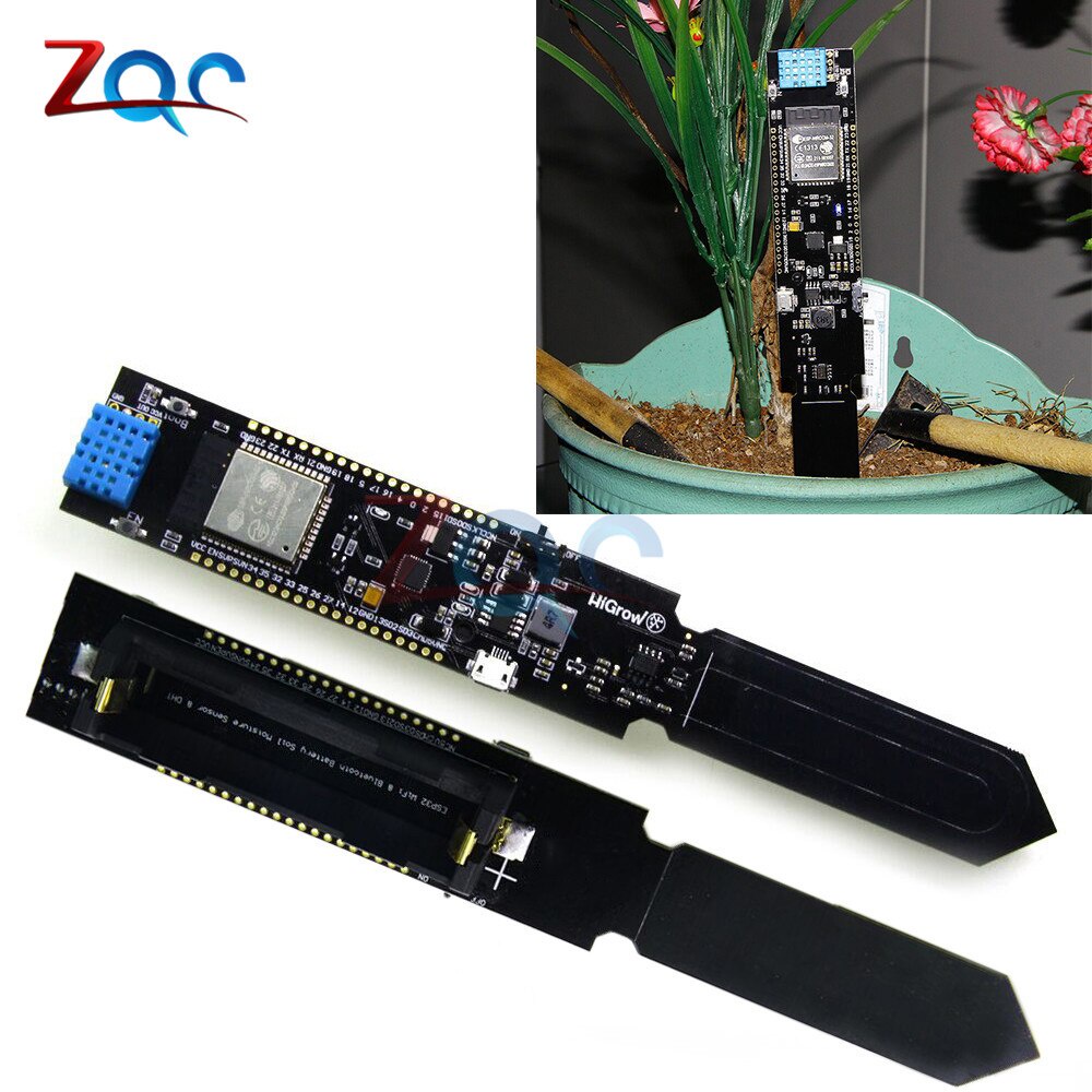 ESP32 CP2104 WIFI Bluetooth DHT11 Módulo De Detección De Humedad Del Suelo 18650 Escudo De La ...