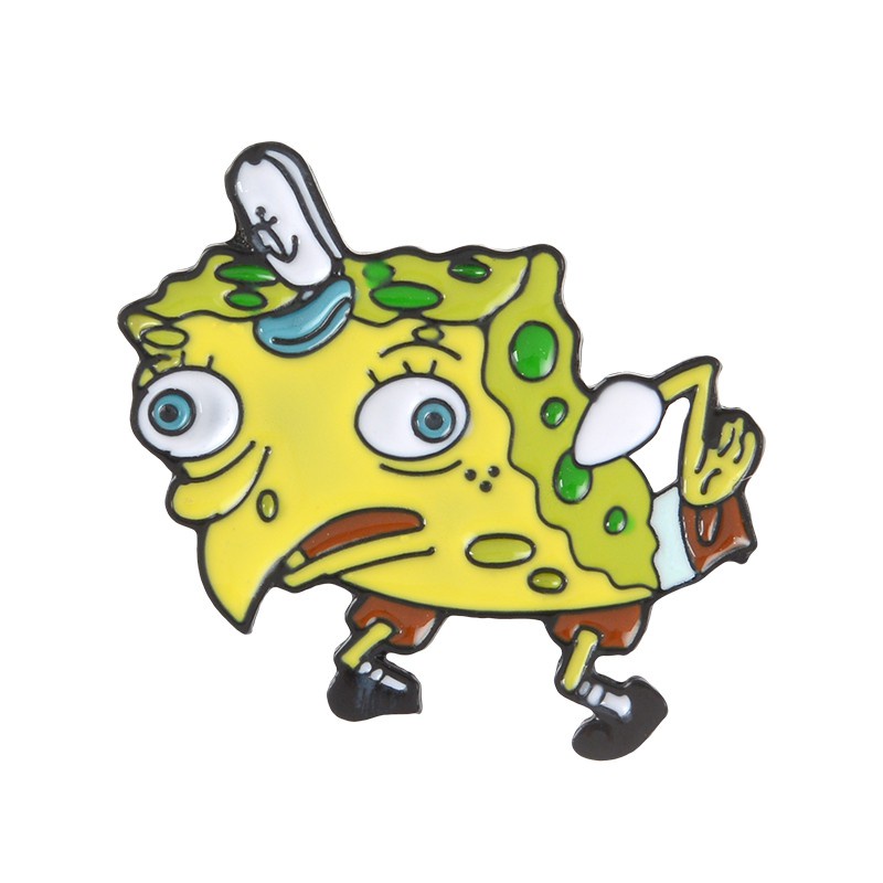 Cartoon Jewelry Spongebob Squarepants Patrick Star Doodle Bob Enamel ...