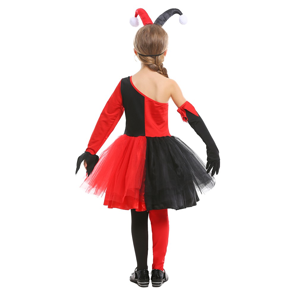 Disfraz De Halloween Para Niñas Payaso De Circo Princesa Vestido De