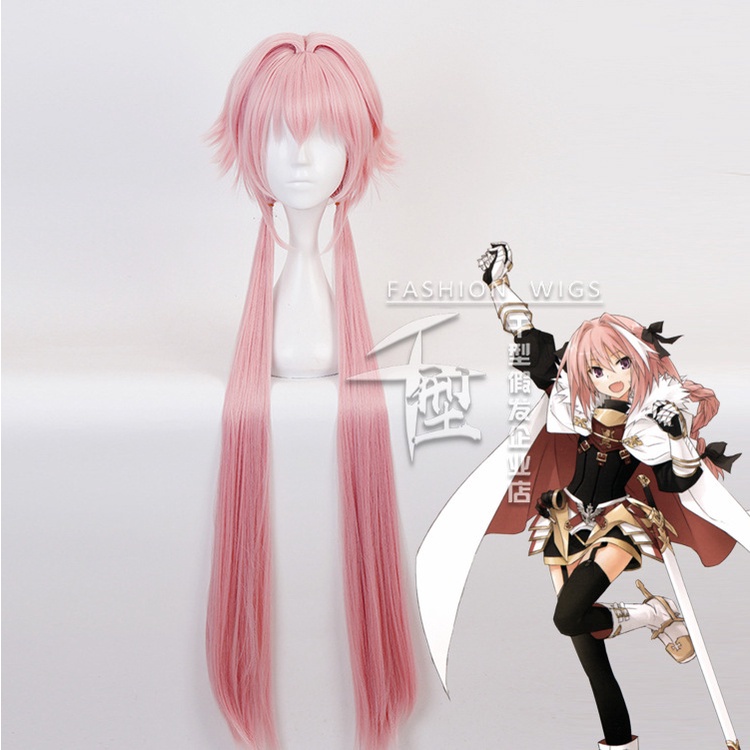 Misscoo Juego Fate Grand Order/FGO Astolfo Cosplay Peluca Larga Doble ...