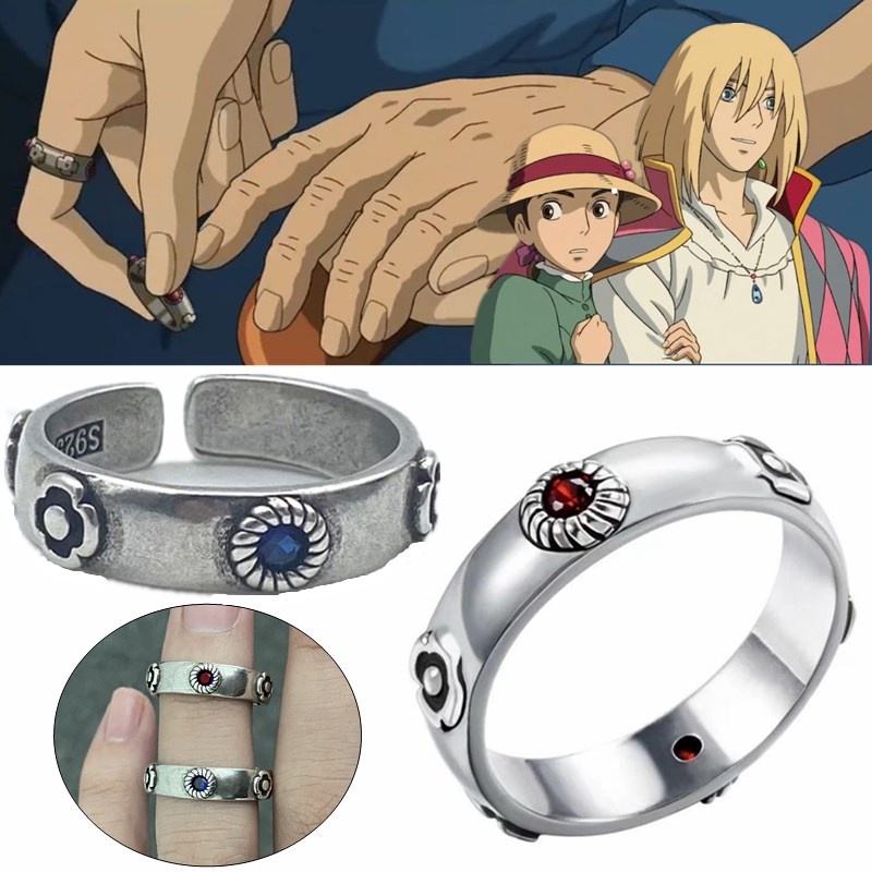 Howl's Moving Castle Ring Hauru Sophie Anillo Cosplay Props Amante Regalo Pareja | Shopee Colombia