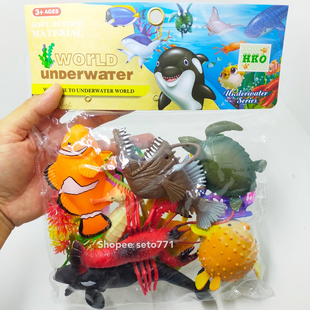 Nemo Anglerfish Bundle 9pcs 12pcs Animales De Mar Profundo Juguete ...