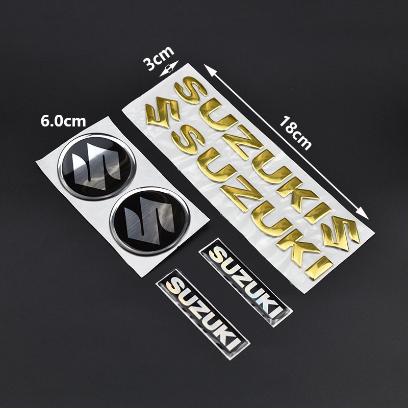 * STOCK Listo * 45/50/55/60mm Para Suzuki Letras En Relieve Pegatinas ...