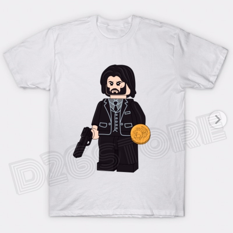 Camiseta John Wick Baba yaga Babayaga The Continental Keanu Reeves Lego ...