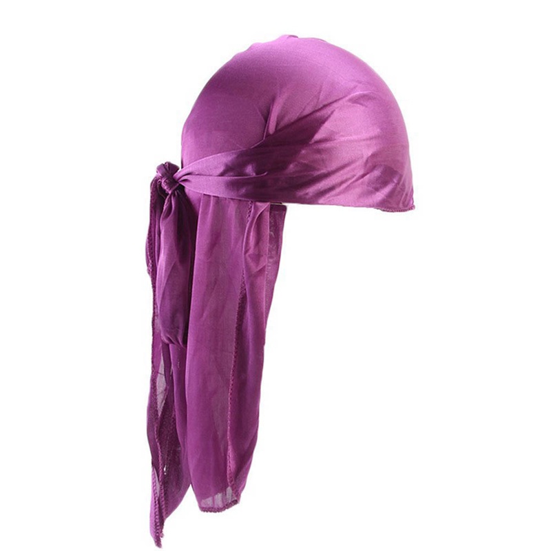 Bbyter Pirate Hat Silky Durag For Men Women Headwrap Headscarf Soft Cap