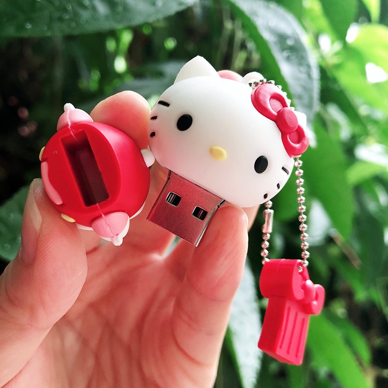 Lindo Hello Kitty USB Flash Drive 8GB/16GB/32GB/64GB Pendrive Llavero ...