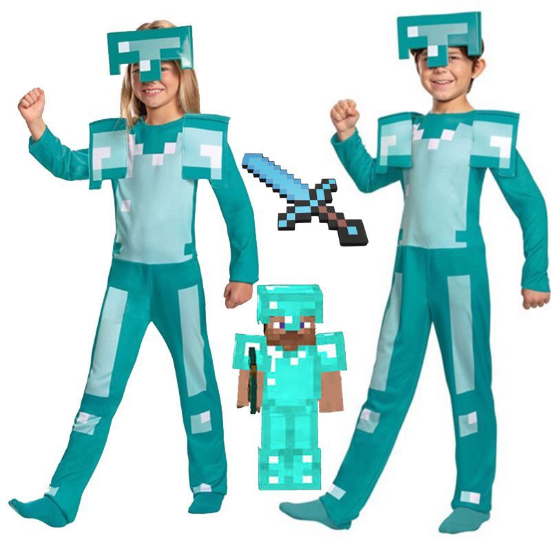 Minecraft Steve Armor Bebé Niños Niñas Cosplay Disfraz Traje | Shopee ...