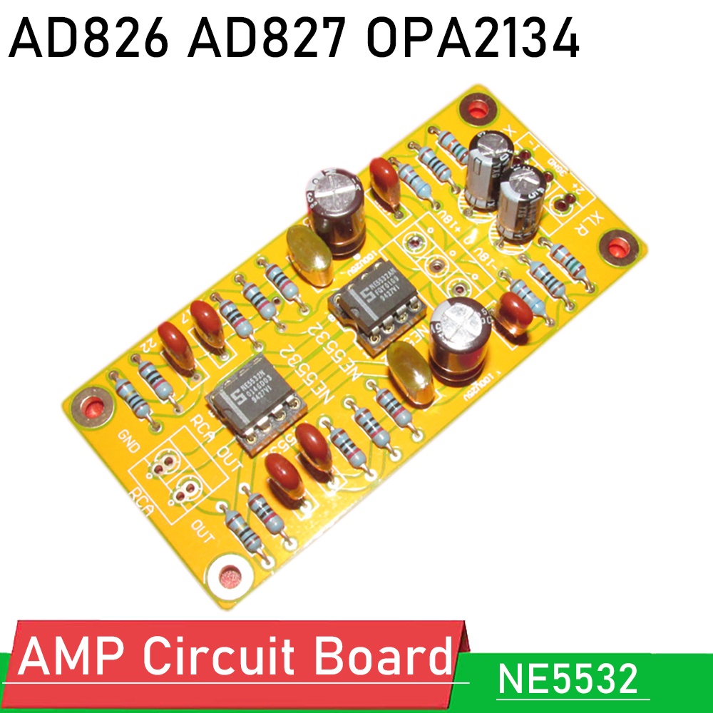 Actualizado Balanceado XLR A RCA Preamplificador De Auriculares Dual OP AMP Placa De Circuito ...
