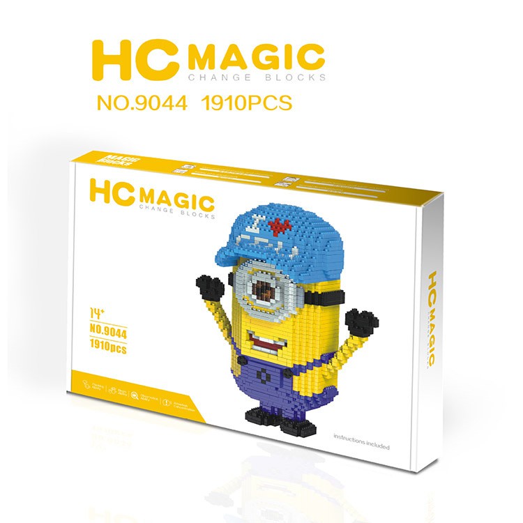 HC Magic Mini Blocks Minion Nanoblock Modelo De Dibujos Animados ...