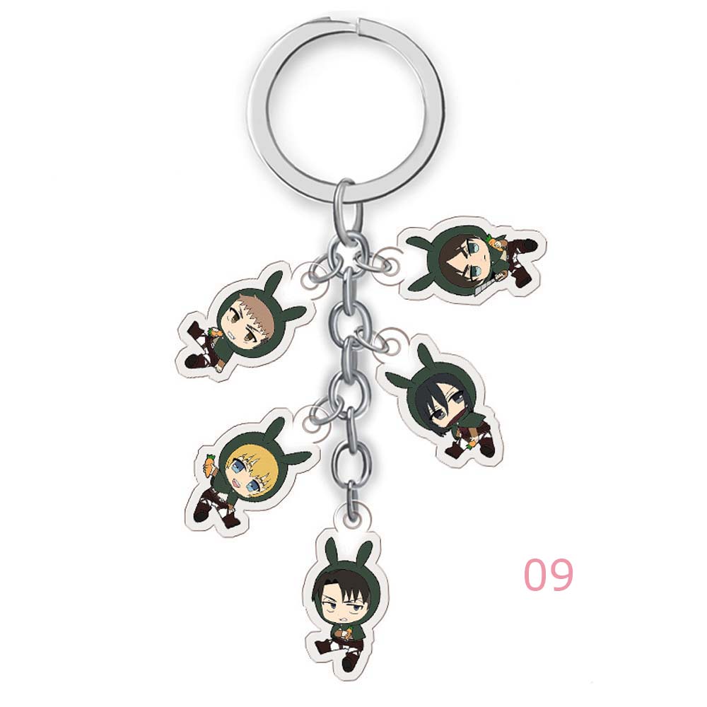 SHIHANG Dulce Cosplay Llavero Shingeki no Kyojin Joyería De Moda Anime ...