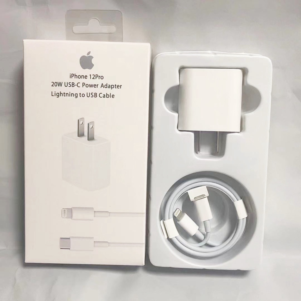 Adaptador De Corriente USB-C De 20 W Con Cargador De Carcasa De Apple Carga Rápida Para Iphone 8 ...