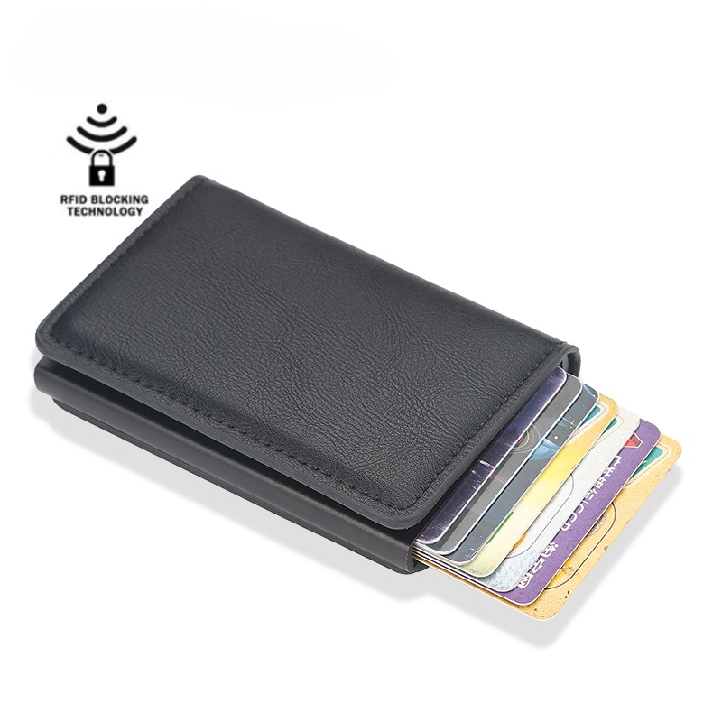 Cartera De Aluminio De Metal Comercial Mini Tarjeta De Crédito Hombre ...