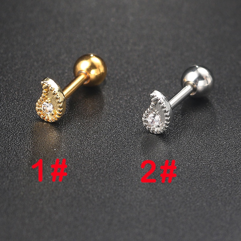 1PC Hélice Piercing Cartílago Pendientes De Las Mujeres Tendencia Plata ...