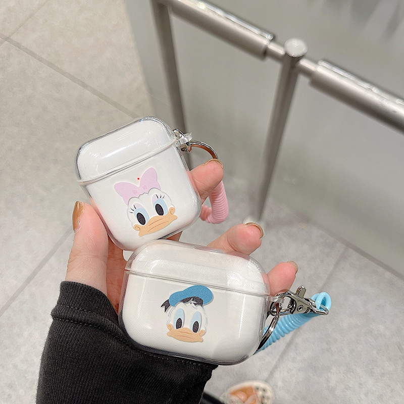 Cartoon Japonés Coreano ins Estilo Apple airpods 1/2 Transparente Funda ...