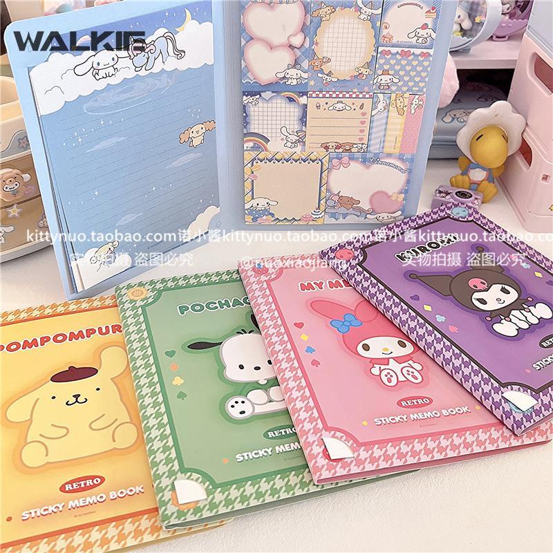 WALKIE Kawaii My Melody Kuromi Cinnamoroll Posted-It Notes Traje Anime ...