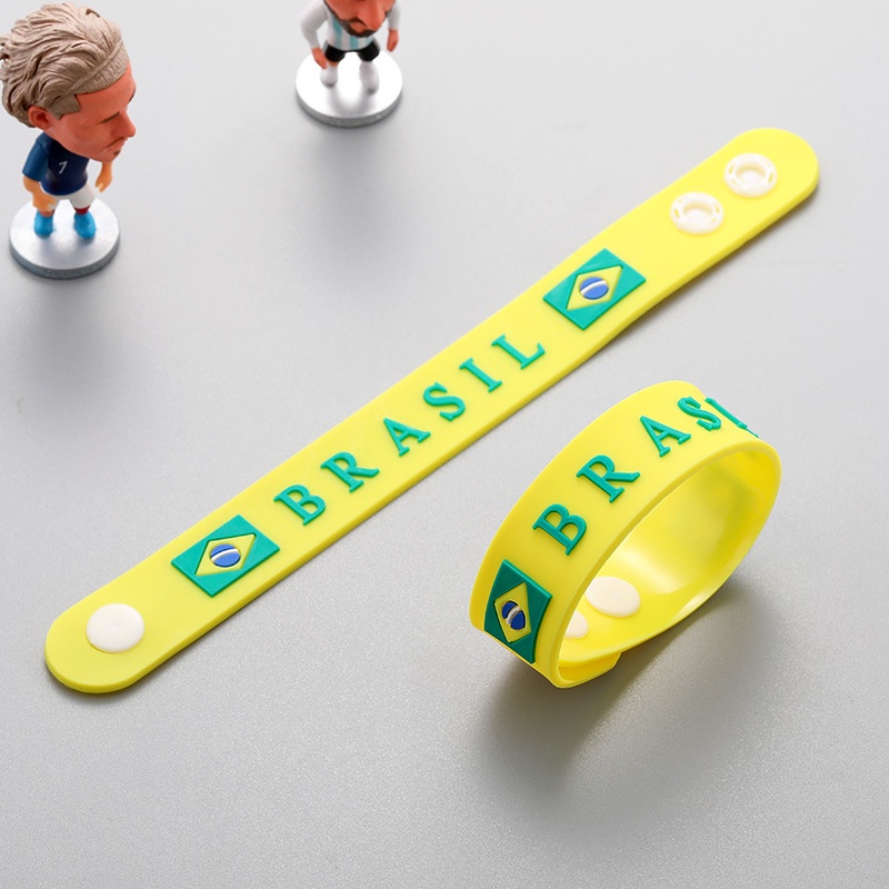 2022 Katar Copa Del Mundo Mercancía Equipo Nacional Pulsera De Goma ...