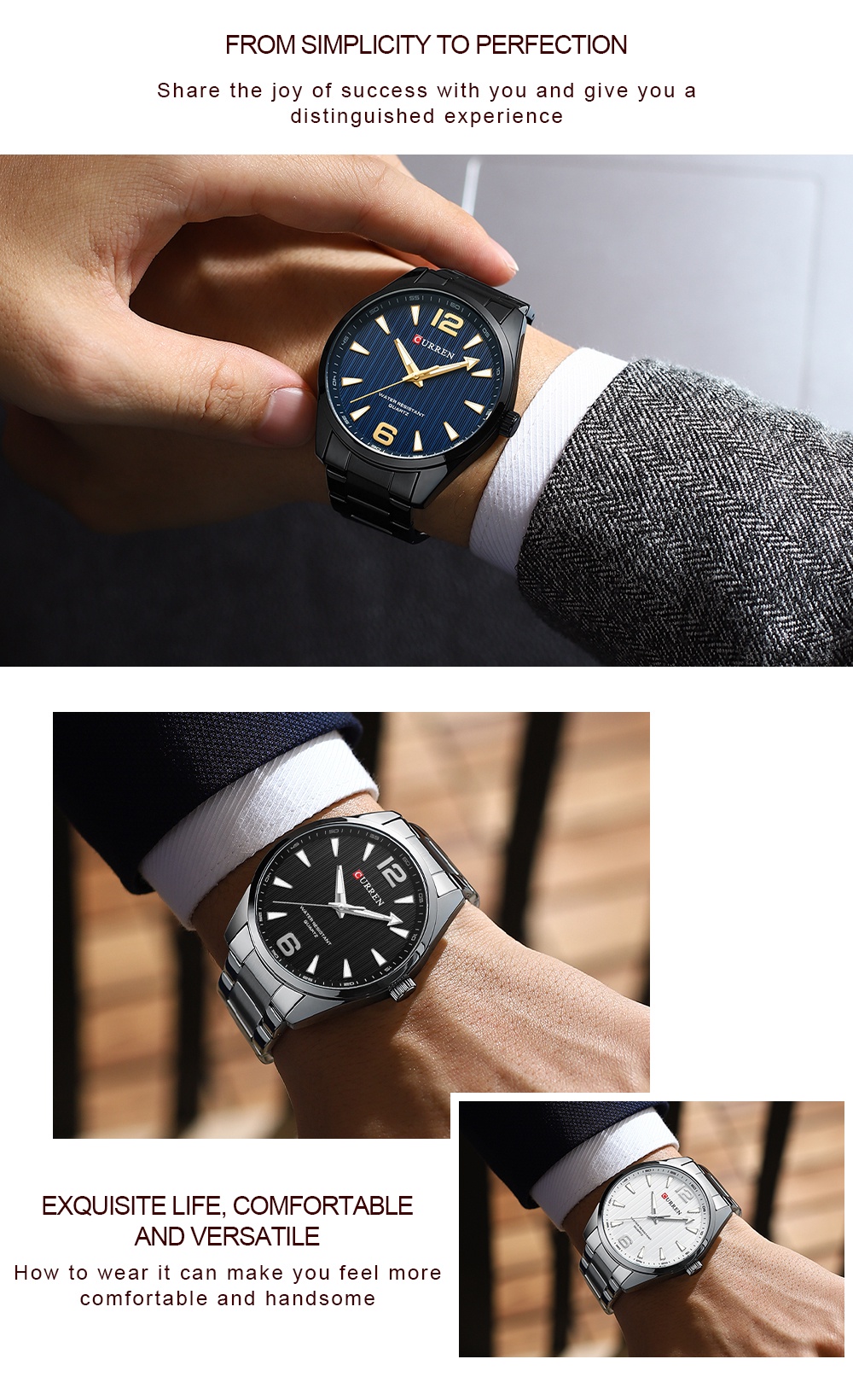 CURREN Relojes Para Hombre Marca Original Puntero Luminoso Nueva Moda ...
