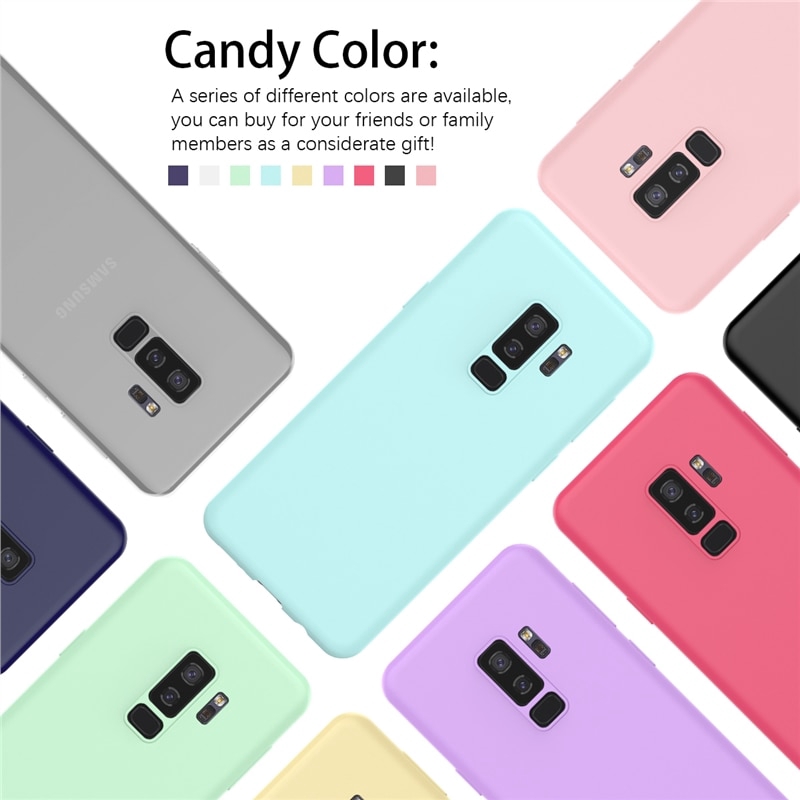 Funda De Silicona Suave Para Samsung Galaxy S6 S7 Edge S8 S9 S10 Plus