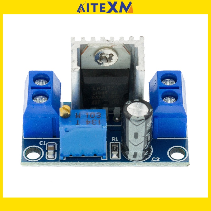 1PCS LM317 Regulador De Voltaje Ajustable Fuente De Alimentación LM317 DC-Convertidor Buck Step ...
